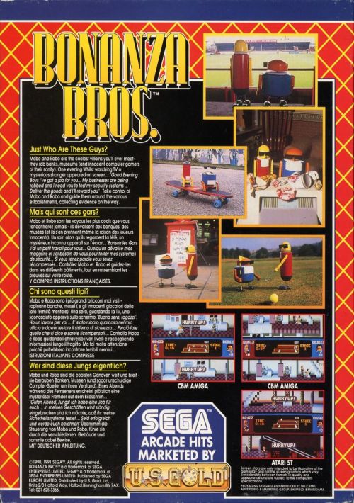 Bonanza Brothers (JUE) (REV 01) Game ONLINE - Play Bonanza Brothers ...